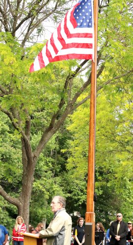 Flag pole dedication | News, Sports, Jobs - Morning Journal